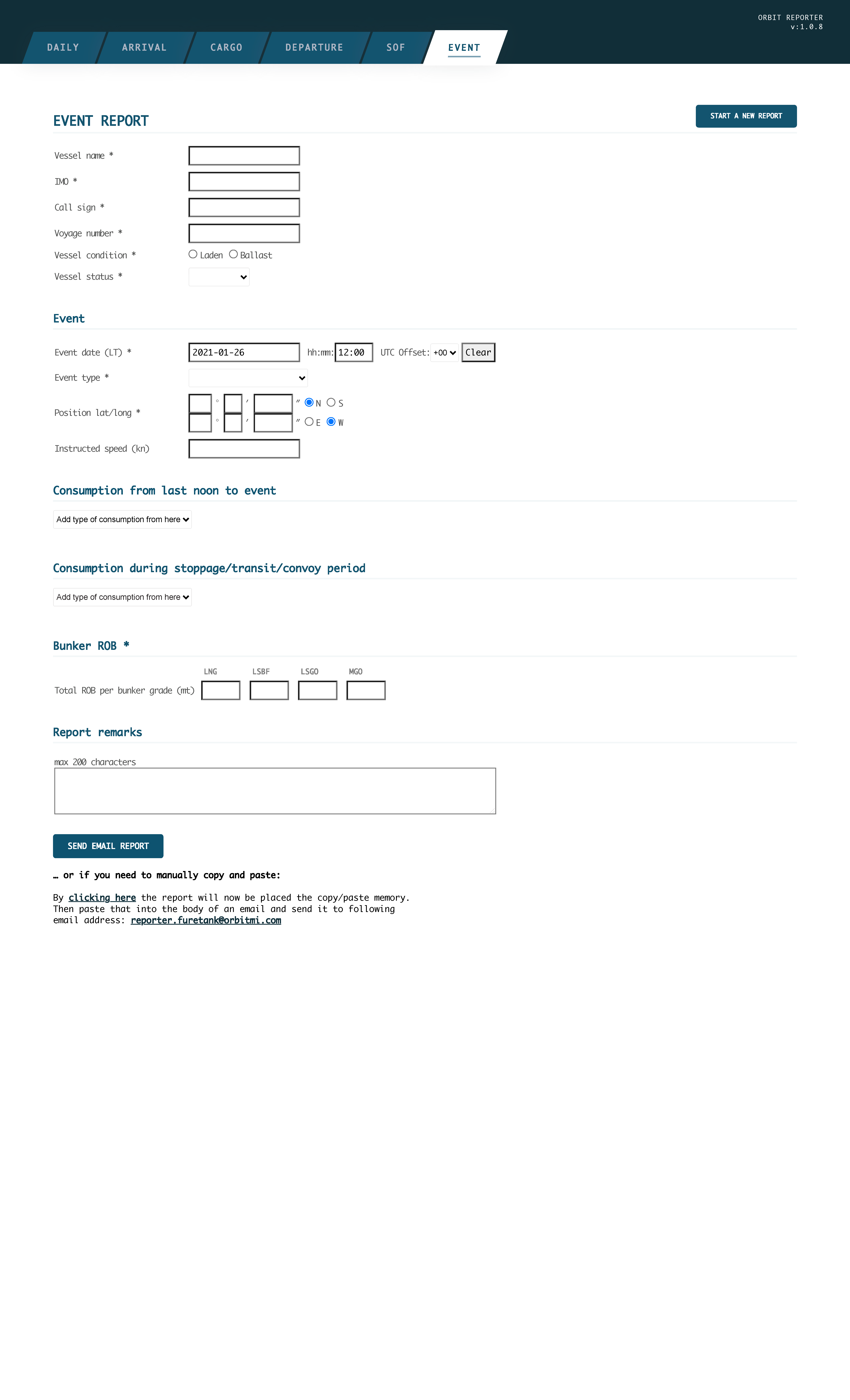Noon Reporting Application